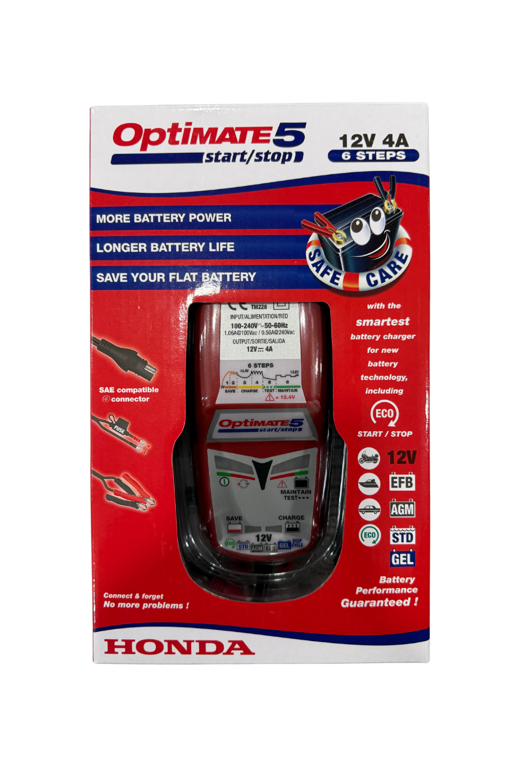 Honda OptiMate 5 - 12V Battery Charger/Optimiser 08M51-EWA-802U 08M51E ...