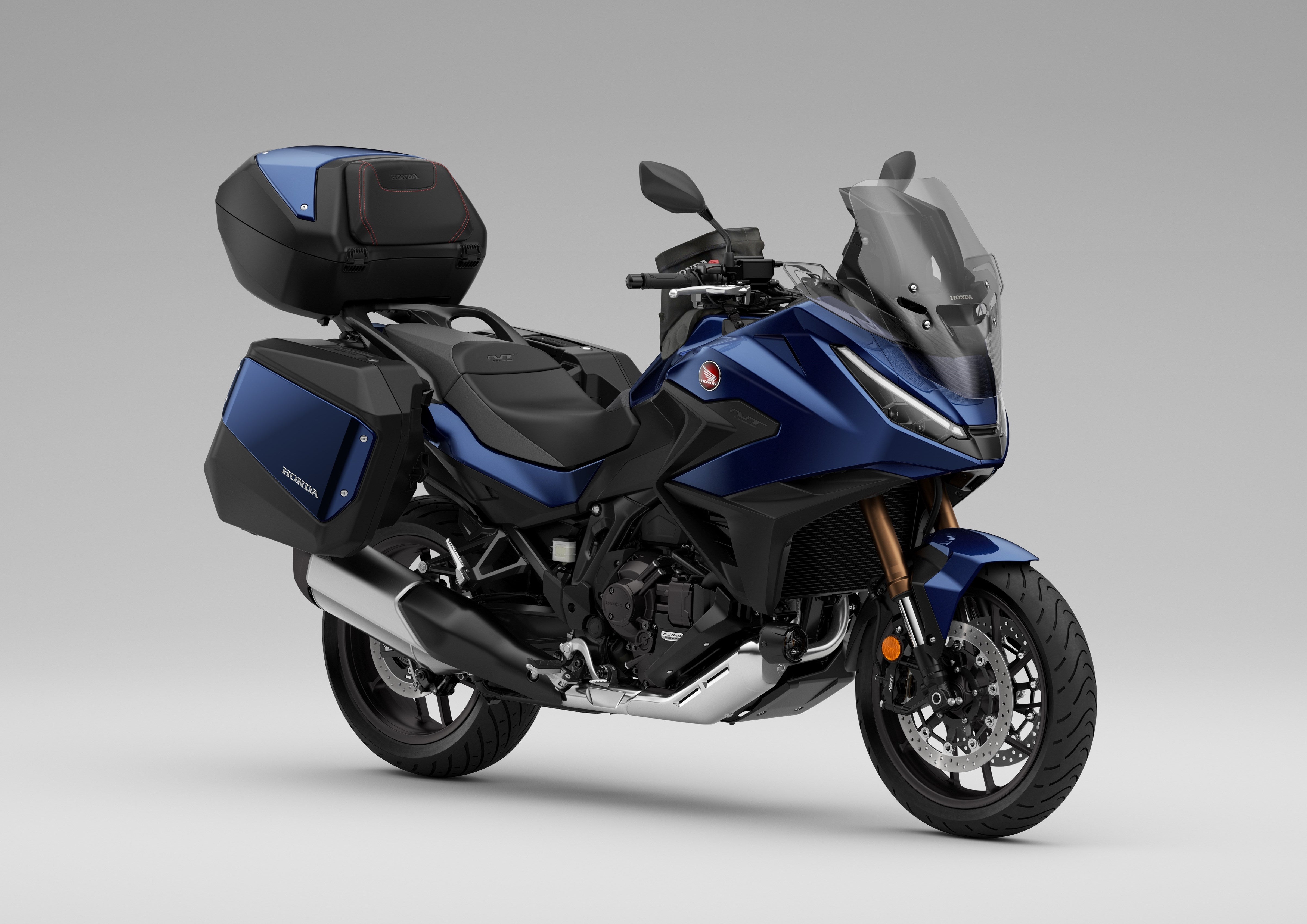 Honda NT1100 50L Top Box Pack - Pearl Hawkseye Blue With Black Stitchi ...