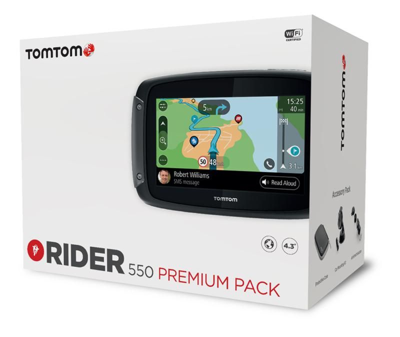 TomTom Rider 550 World Premium - Sat Nav (0041GF000211)